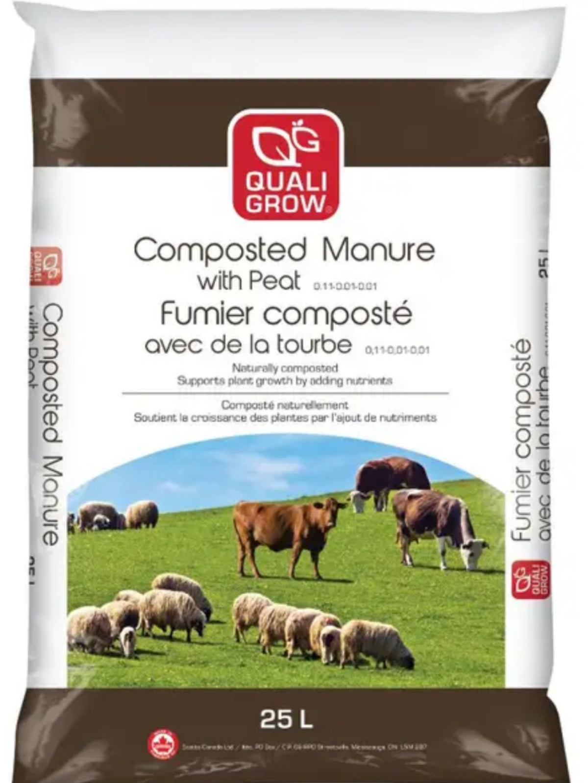 Quali Grow® Composted Sheep Manure with Peat 28.3L - Satellite Garden ...