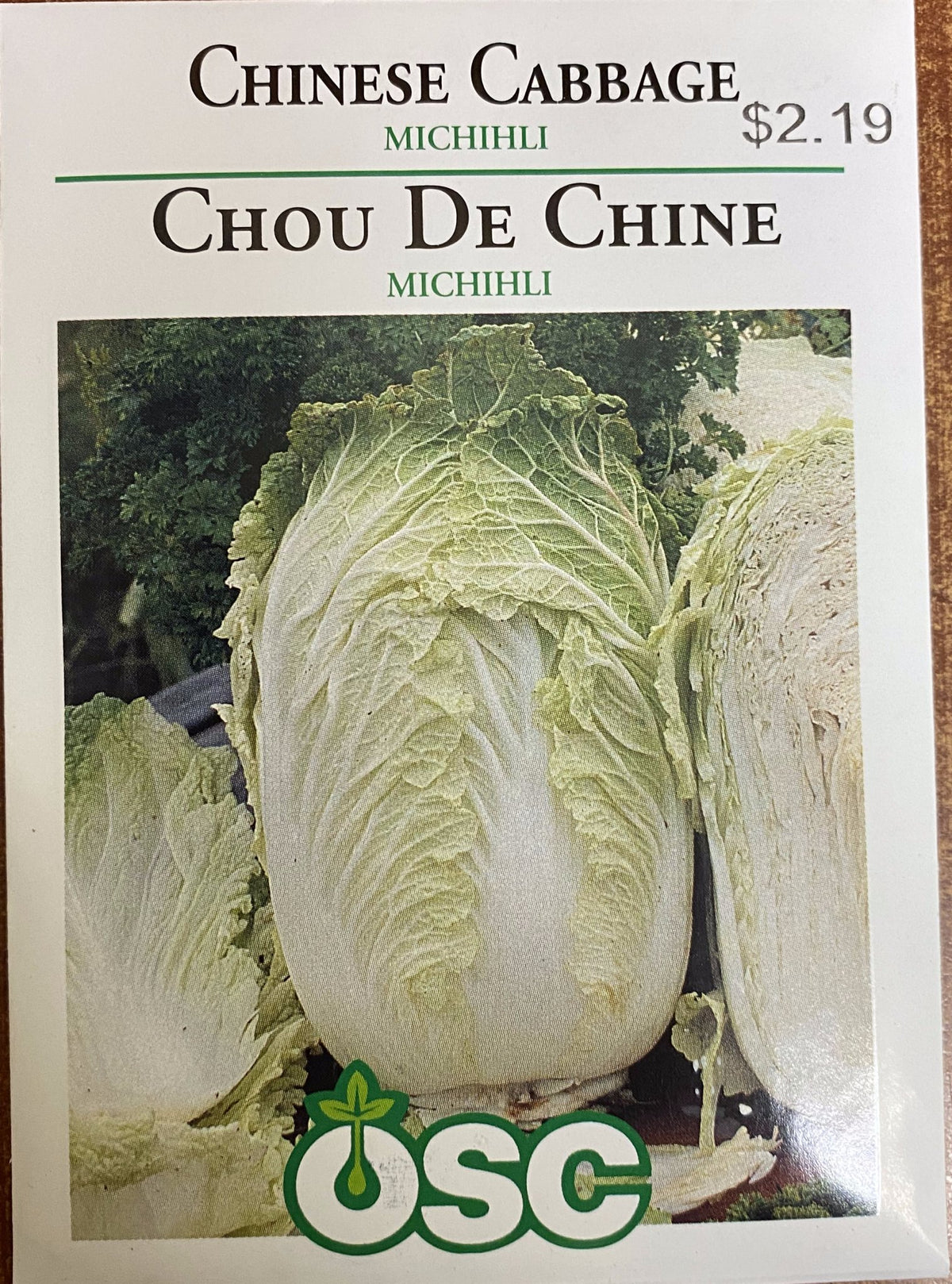 Chinese Cabbage - Michihli - Satellite Garden Centre – Satellite Garden ...